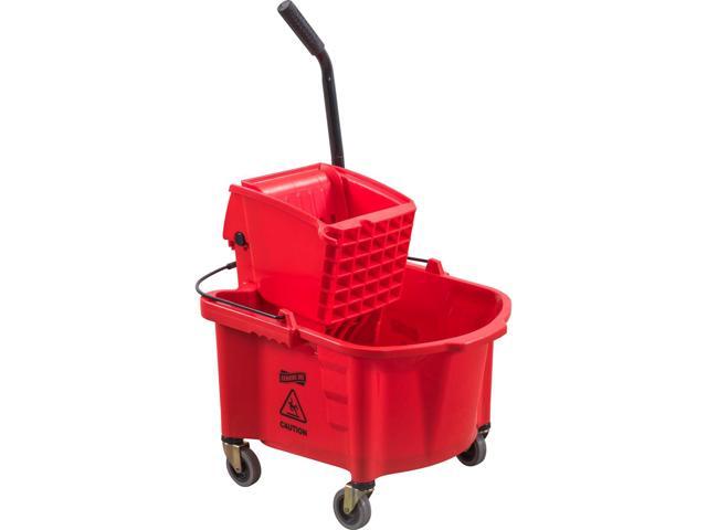 Click here for Mop Bucket/Wringer Combo Splash Guard 26qt. Red prices