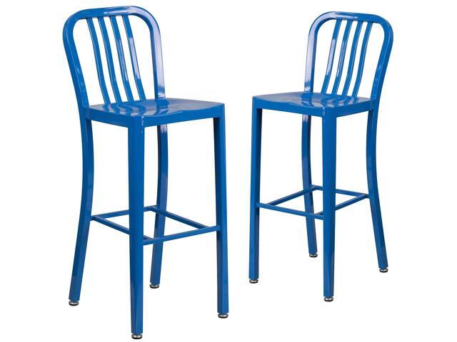 Click here for Flash Furniture Commercial Grade 30 High Blue Meta... prices
