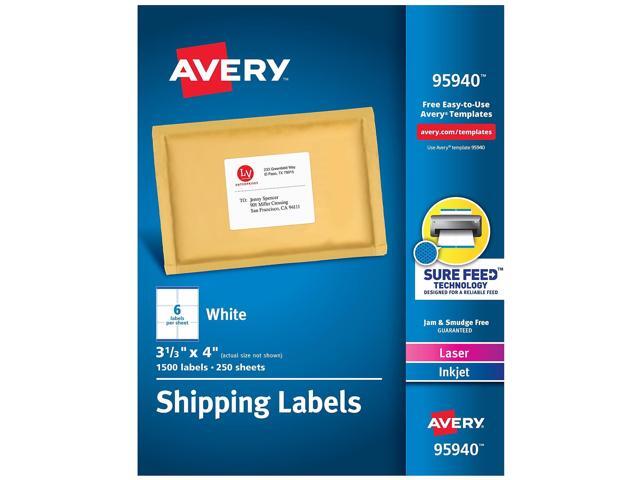 Click here for Avery White Shipping Labels Laser/Inkjet 3 1/3 x 4... prices
