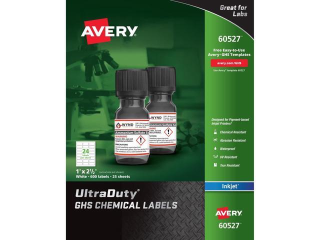 Click here for Avery AVE60527 LABELS GHS 24UP INKJ WE  COLOR: WHI... prices