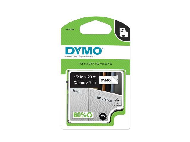 Click here for DYMO D1 1926208 Label Maker Tape 1/2W White prices