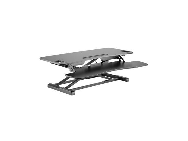 Amer Mounts EZRiser36 Height Adjustable Sit/Stand Desk Computer Riser Black EZRISER36