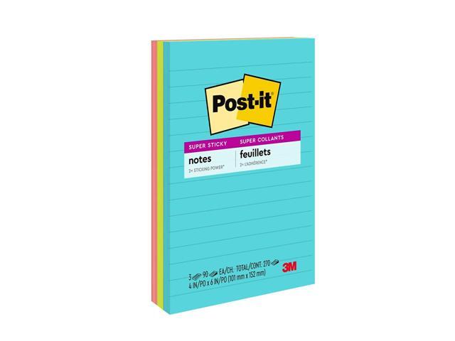 Click here for Post-it Super Sticky Pads in Miami Colors 4 x 6 Mi... prices