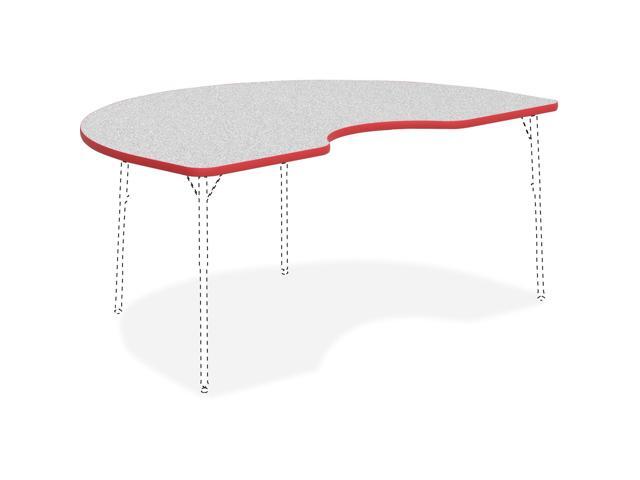 Click here for Lorell Activity Tabletop Kidney 48x72 Gray/Red 999... prices