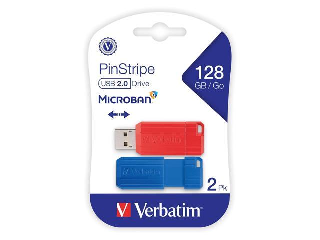 Click here for Verbatim PinStripe 128GB USB 2.0 Type-A Flash Driv... prices