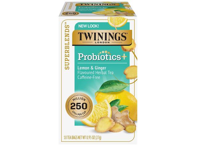 Click here for Twinings Probiotics Lemon and Ginger Herbal Tea Ba... prices