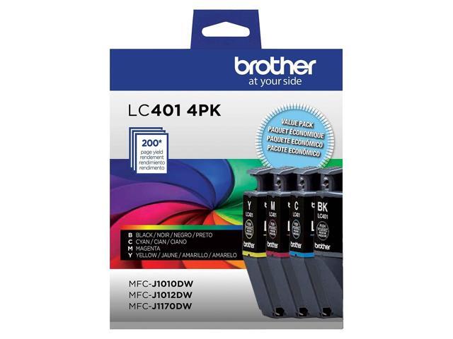Click here for Brother LC401 Black/Cyan/Magenta/Yellow Standard Y... prices