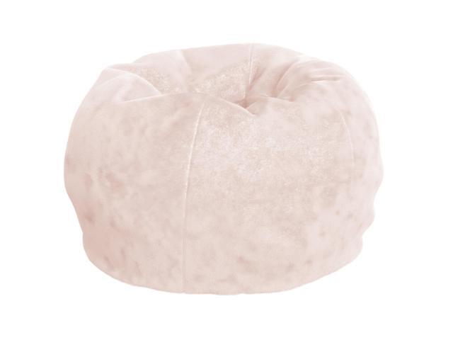 Flash Furniture Dillon Furry Refillable Bean Bag Chair Blush (DGBEANSMFURBLS)