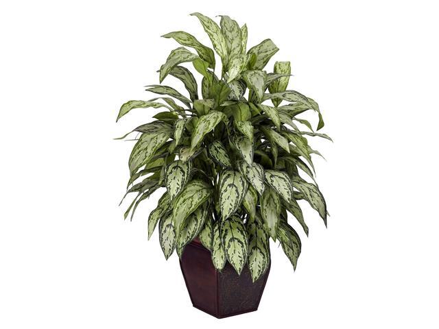 Click here for Nearly Natural 6693 Silver Queen Plant in Planter... prices