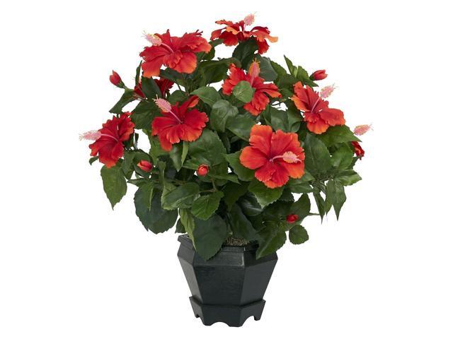 Click here for Nearly Natural 6691 Hibiscus Desk Top Plant in Dec... prices