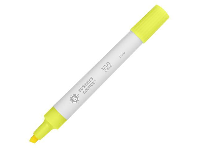 Bus. Source Chisel Tip Yellow Value Highlighter