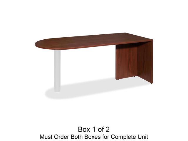 Click here for Lorell Peninsula Box 1/2 66x30x29-1/2 Mahogany 693... prices