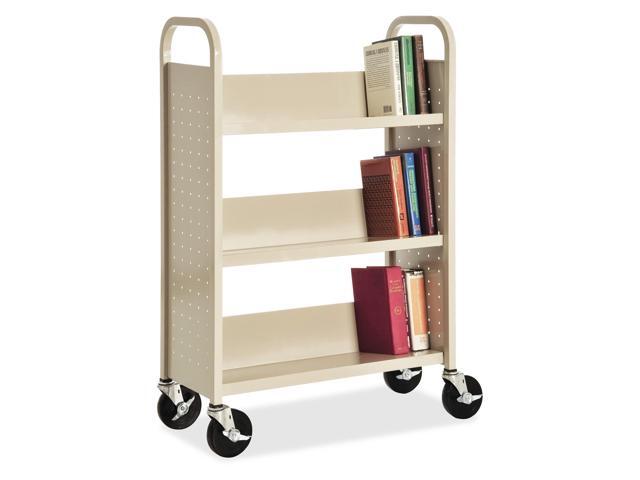 Click here for Lorell Single-Sided Book Cart Slanted 3-shelf 32x1... prices