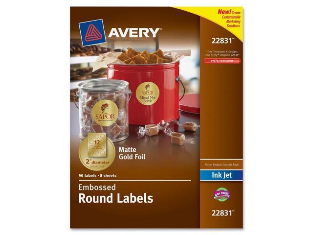Click here for Avery Easy Peel Foil Embossed Round Labels prices