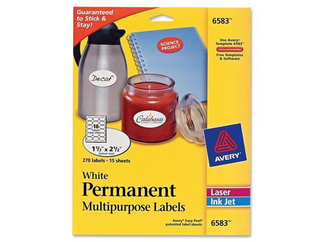 Click here for Avery Printable Permanent Multipurpose Oval Labels prices