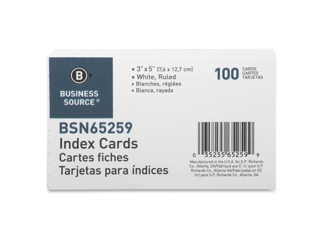 Click here for Bus. Source Ruled White Index Cards prices