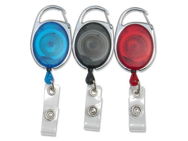 Click here for Baumgartens Clip ID Badge Reels Oval 30 3/PK AST 6... prices