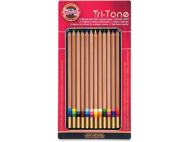 Click here for Koh-I-Noor Tri-Tone Multicolored Pencils 12/ST Mul... prices