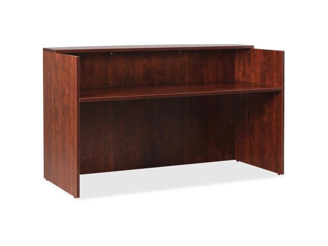Click here for Lorell Reception Desk 352/5x71x42-1/2 Cherry 59581 prices