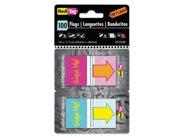 Click here for Pop-Up Fab Page Flags w/Dispenser  Sign Me!  Red/O... prices