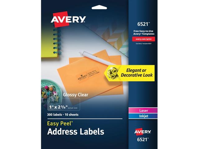 Click here for Avery Mailing Labels Address 1x2-5/8 300/PK Glossy... prices