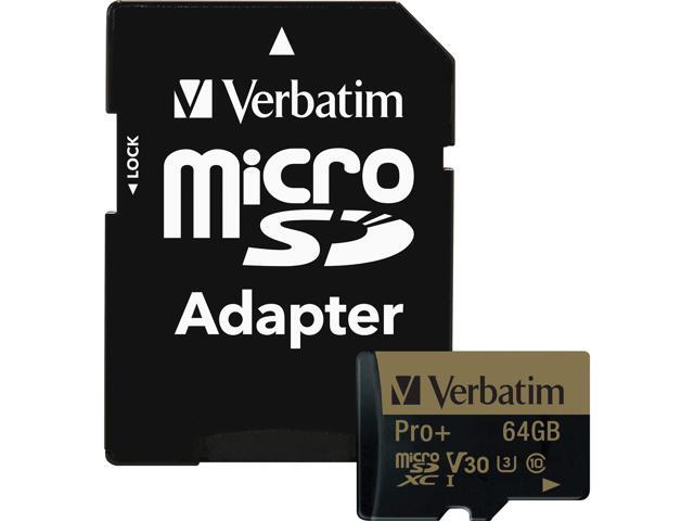 Click here for Verbatim Memory Card microSDXC w/Adapter 64GB BK/G... prices