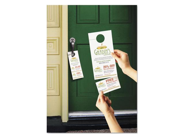 Click here for Avery Door Hanger with Tear-Away Cards  Uncoated... prices