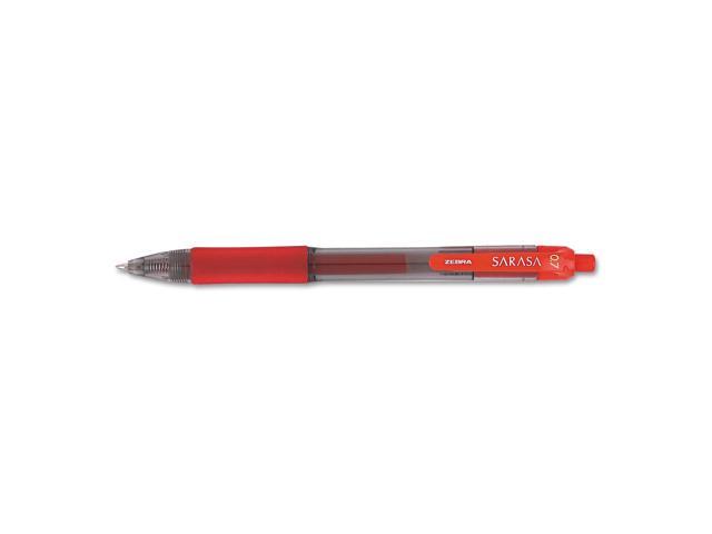 Click here for Zebra Sarasa Retractable Gel Pen Red Ink Medium Do... prices