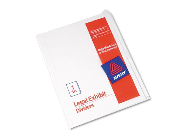 Click here for Avery Blank Tab Legal Exhibit Index Divider Set 25... prices