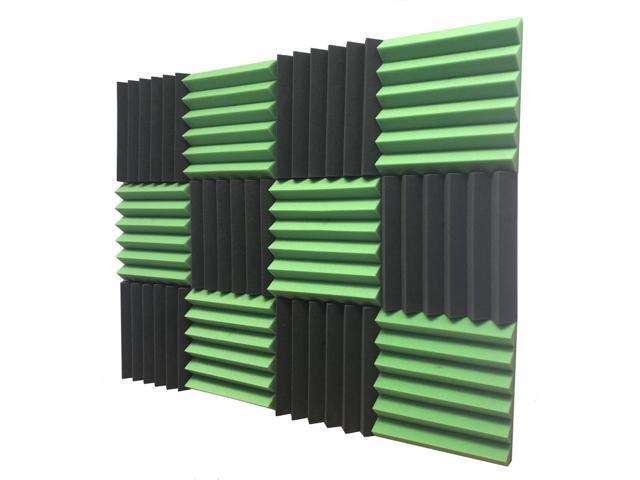 Click here for 2 Green and Black Acoustic Wedge Soundproofing Stu... prices