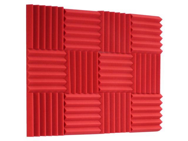 Click here for Wedge Acoustic Foam Sound Absorption Panels - Red... prices