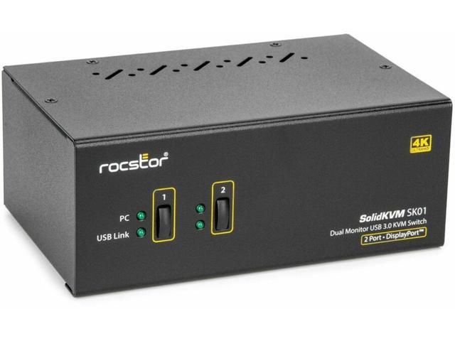 Click here for OCSTOR SOLIDKVM SK01 2-Port 4K Dual View DISPLAYPO... prices