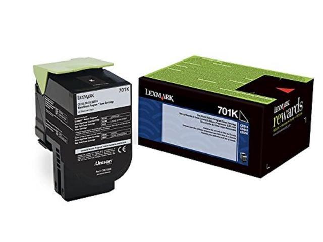 Click here for Lexmark 701K Return Program Black Toner Cartridge prices