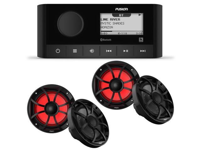Click here for Fusion MS-RA60 Marine Stereo With 2 Pair of Wet So... prices