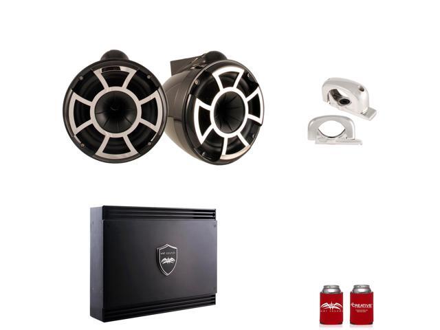 Click here for Wet Sounds REV10B-FC Black REV 10 Fixed Clamp Towe... prices