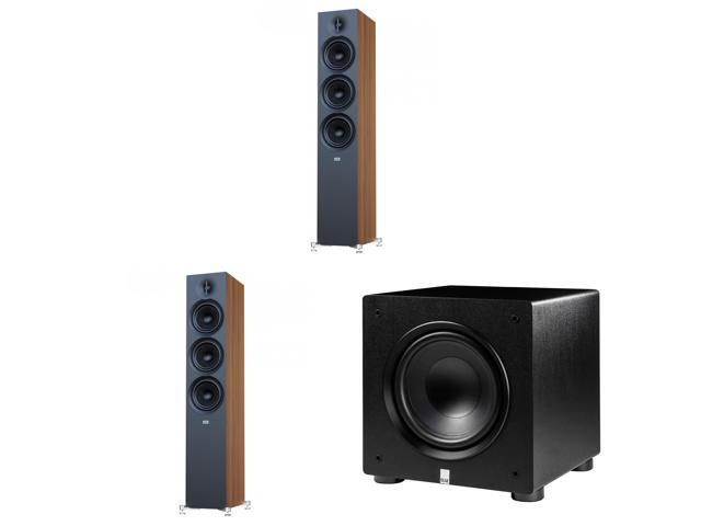 Click here for Elac Debut 3.0 Walnut 6.5 Inch Towers With Elac Va... prices