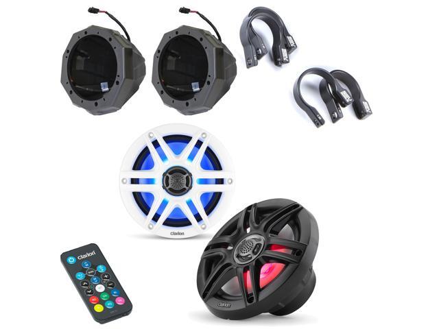 Click here for Clarion RGB LED UTV 6.5 Marine Speaker Bundle incl... prices