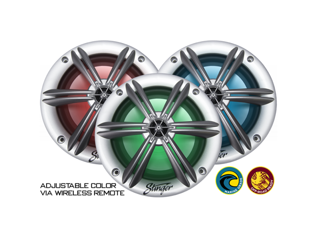 Click here for Stinger SEA65RGBS 6.5 Coaxial Speaker With Built-I... prices