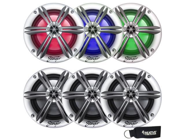 Click here for Three pairs of Stinger SEA65RGBS 6.5 Coaxial Speak... prices