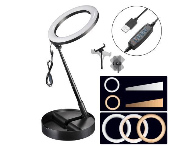 Click here for 8 Dimmable LED Ring Light Floor Table Stand USB w/... prices