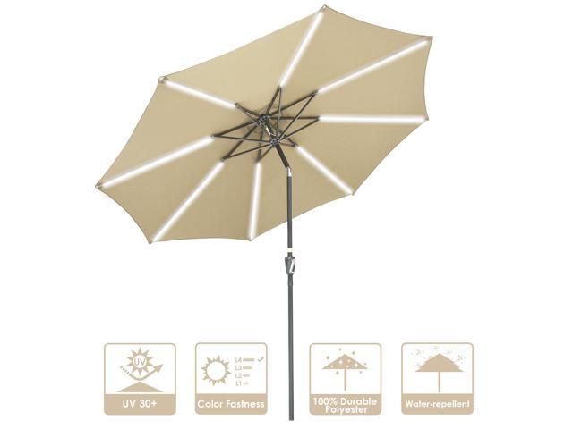 Click here for Yescom 10 Ft Solar Powered Patio Umbrella with Til... prices