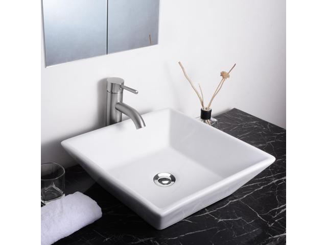 Click here for Aquaterior 16-1/7x16-1/7x4-1/3H Square White Porce... prices