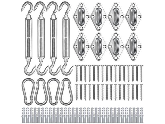 Click here for Rectangle Sun Shade Sail Hardware Kit 304 Anti-Rus... prices