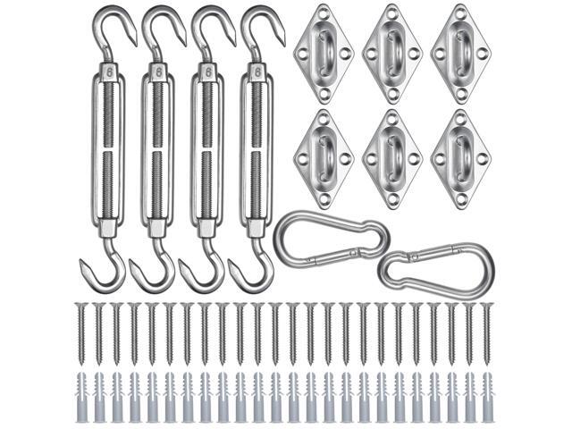Click here for Triangle Sun Shade Sail Hardware Kit 304 Anti-Rust... prices