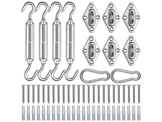 Click here for Triangle Sun Shade Sail Hardware Kit 304 Anti-Rust... prices