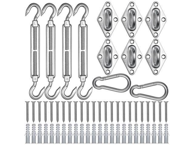 Click here for Triangle Sun Shade Sail Hardware Kit 304 Anti-Rust... prices