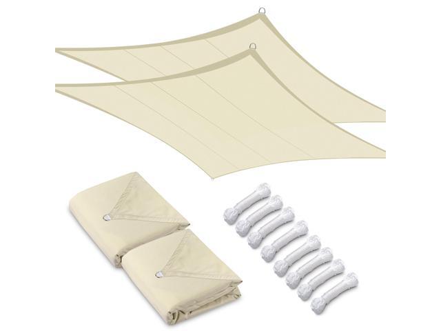 Click here for 16x16 Ft 97 UV Block Square Sun Shade Sail Top Can... prices