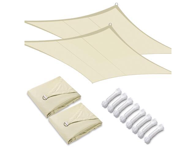 Click here for 10x13 Ft 97 UV Block Rectangle Sun Shade Sail Top... prices