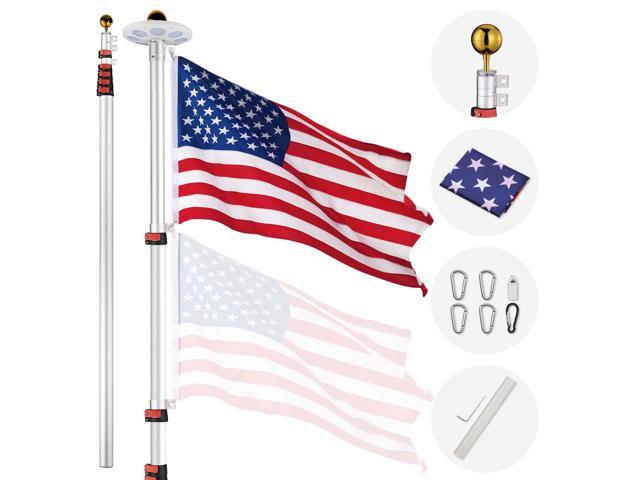 Click here for 30 Ft Telescopic Aluminum Flag Pole Kit with 136 L... prices