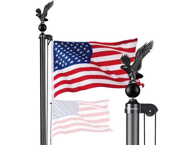 Click here for Yescom Bravery 20Ft Eagle Topper Sectional Flag Po... prices